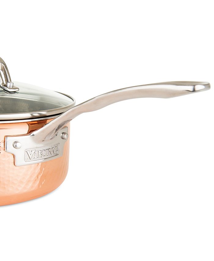 Viking 3-Ply Hammered Copper Clad 10-Pc. Cookware Set - Macy's