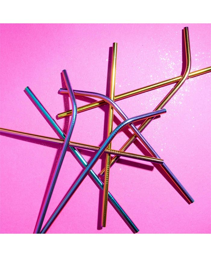 Simplify Gforce Eco-Friendly Reusable Stainless Steel Rainbow Straw ...