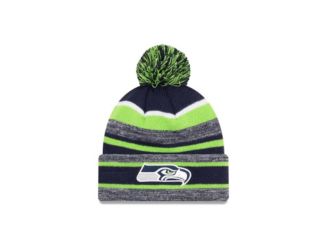 New Era Seattle Seahawks Striped Marled Knit Hat - Macy's