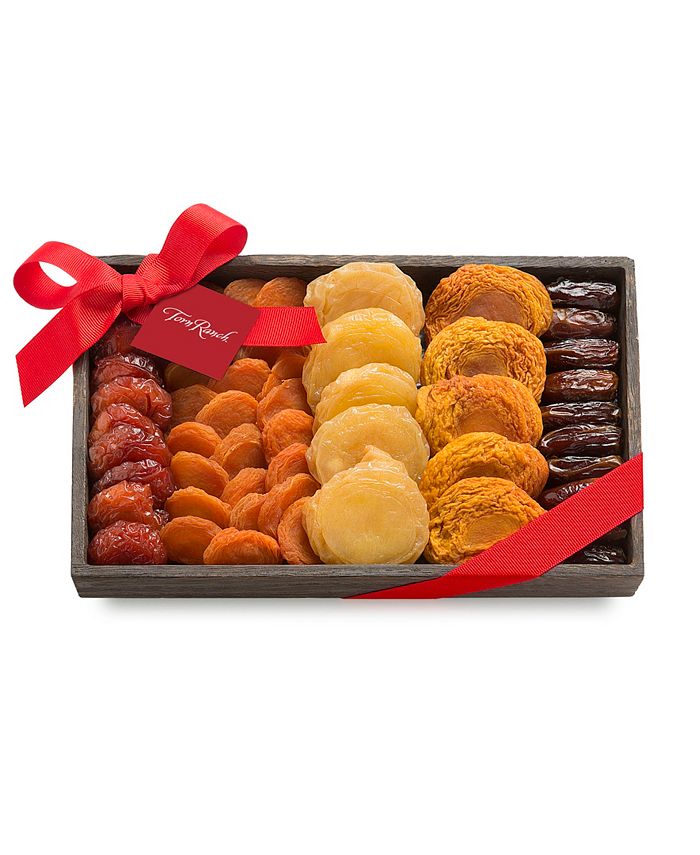 Torn Ranch Red Bow Rainbow Dried Fruit Gift Tray - Macy's