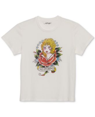 Ed Hardy Cotton California-Graphic Boyfriend T-Shirt - Macy's