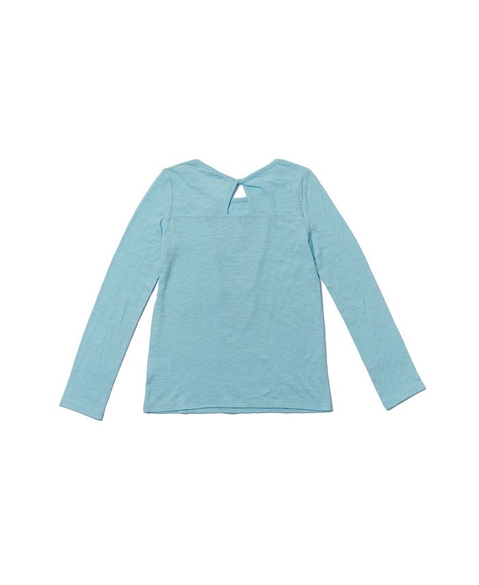 Epic Threads Big Girls Long Sleeve Twist Back Cut Out Graphic Tee - Macy's