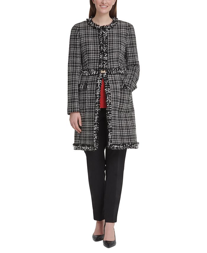 DKNY Tweed Topper Jacket - Macy's