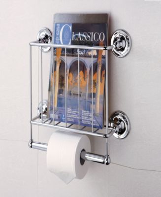 Neu Home Estate Wall Mounted Magazine Rack with Toilet Paper Dispenser ...