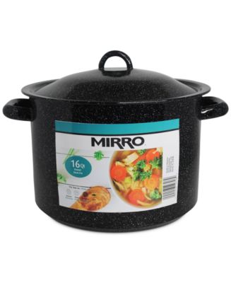 Mirro 16-Qt. Enamel-on-Steel Stock Pot - Macy's