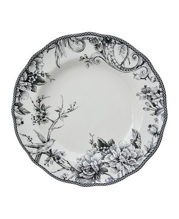 222 Fifth Adelaide Black 16 Piece Dinnerware Set, Service for 4 - Macy's