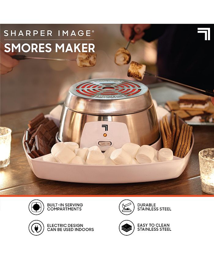 Sharper Image Electric Tabletop Smores Maker for Indoors, 6 Piece Set ...