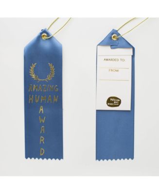 Yellow Owl Workshop Amazing Human Award Ribbon - Macy's