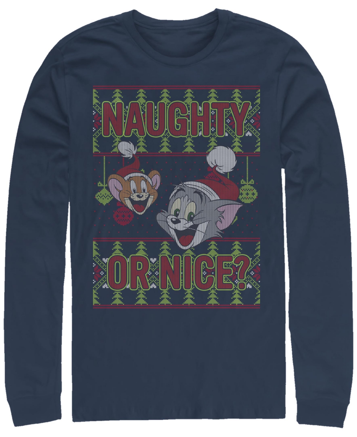Click here for Mens Tom Jerry Naughty or Nice Long Sleeve T-shirt... prices