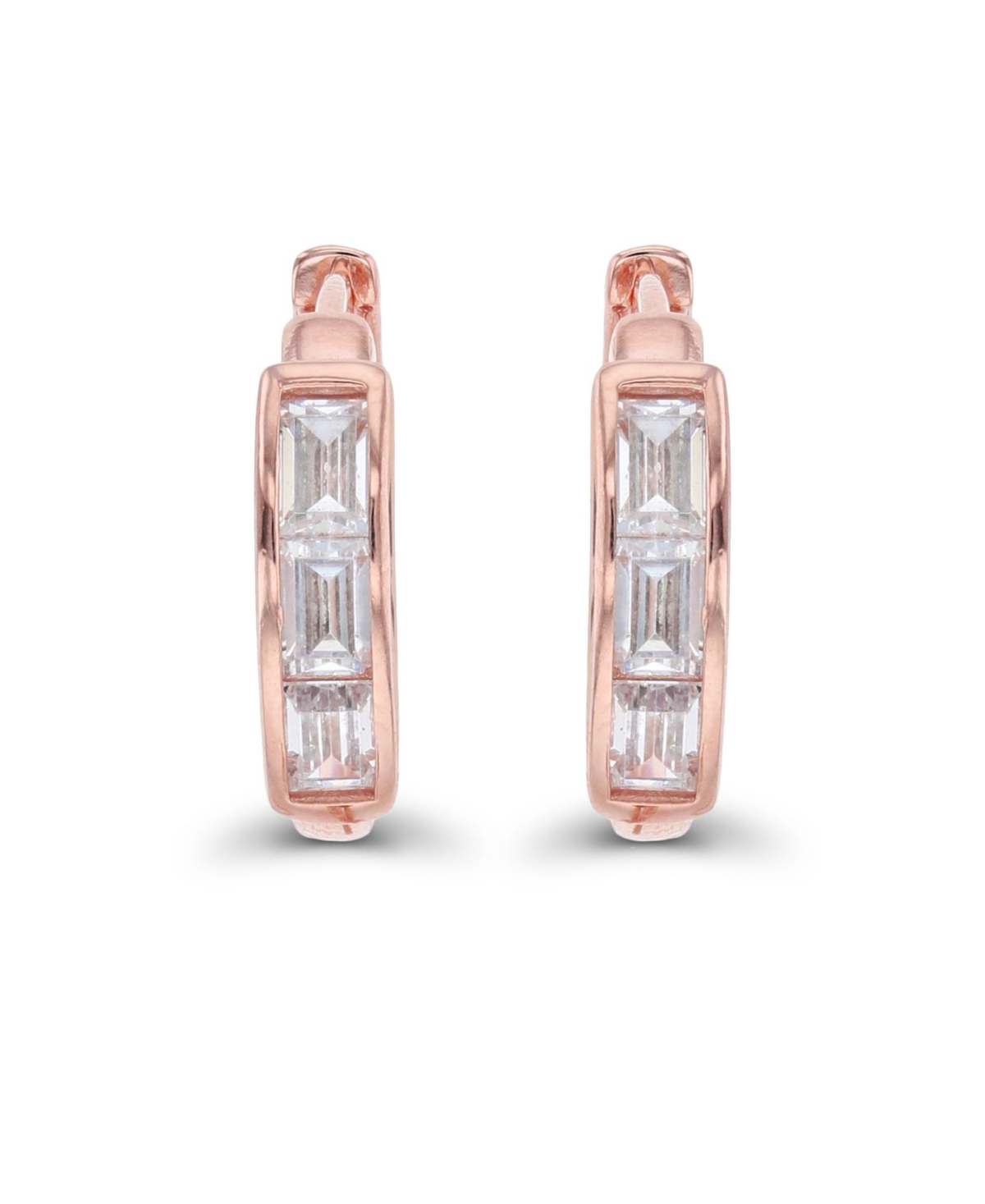 Click here for Macys Cubic Zirconia Baguette Cut Huggie Earrings... prices