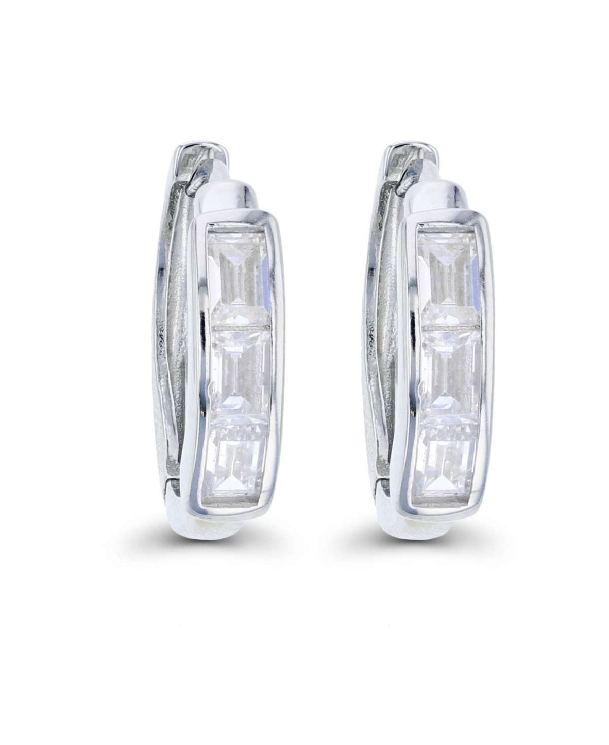 Click here for Macys Cubic Zirconia Baguette Cut Huggie Earrings... prices