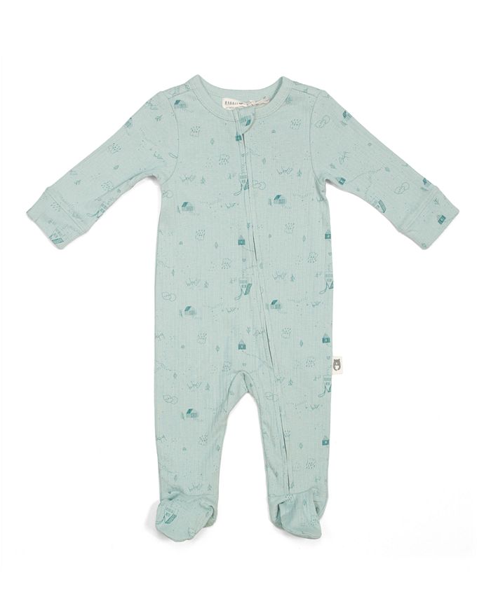Rabbit+Bear Rabbit + Bear 100% Organic Cotton Coverall with Zipper ...