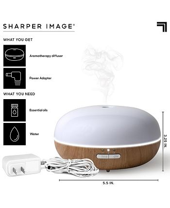 Sharper Image Diffuser Ultrasonic Aromatherapy Dome LED 100mL - Macy's
