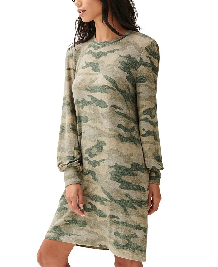 Lucky Brand Camo-Print Dress - Macy's