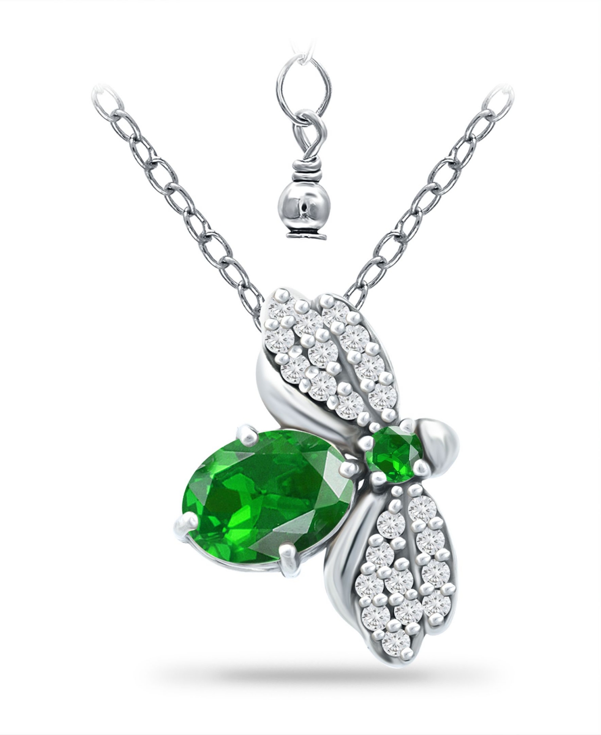 Click here for Giani Bernini Created Green Quartz and Cubic Zirco... prices