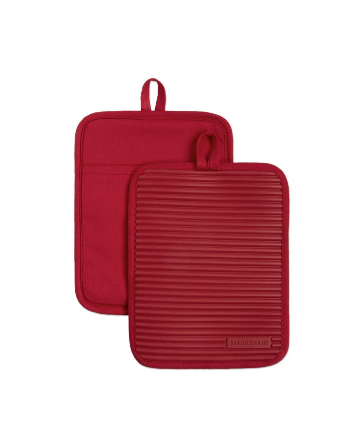 Click here for KitchenAid Ribbed Soft Silicone Pot Holder Set  2... prices