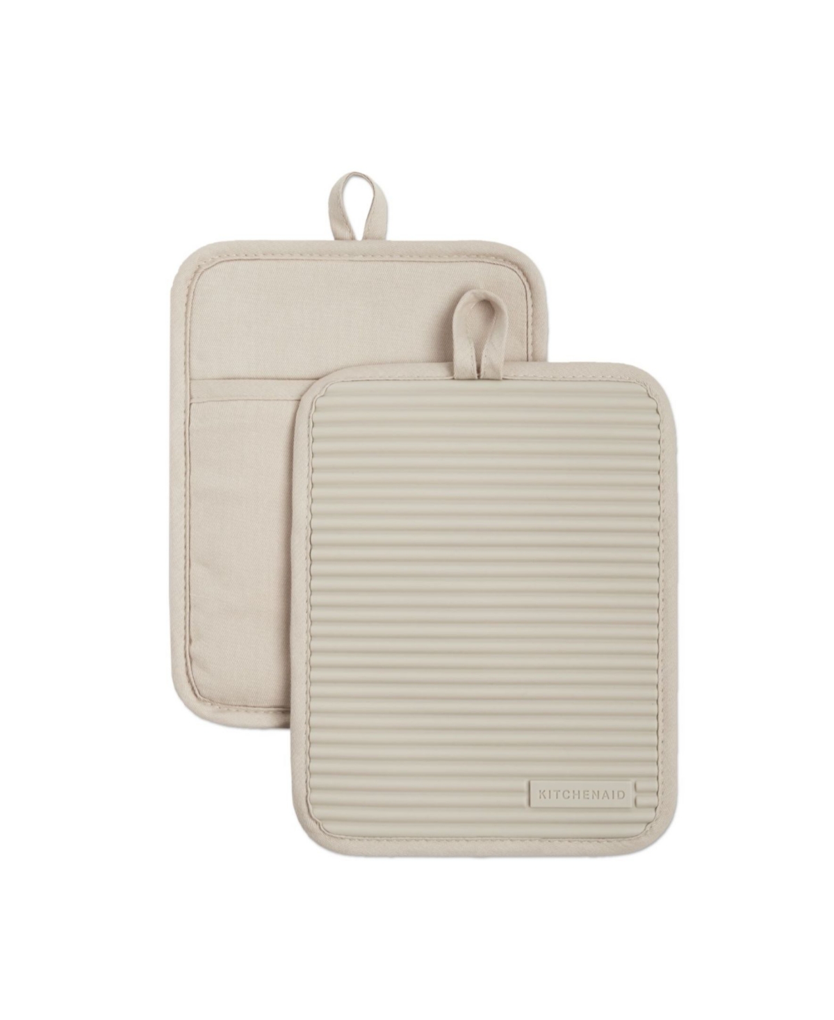 Click here for KitchenAid Ribbed Soft Silicone Pot Holder Set  2... prices