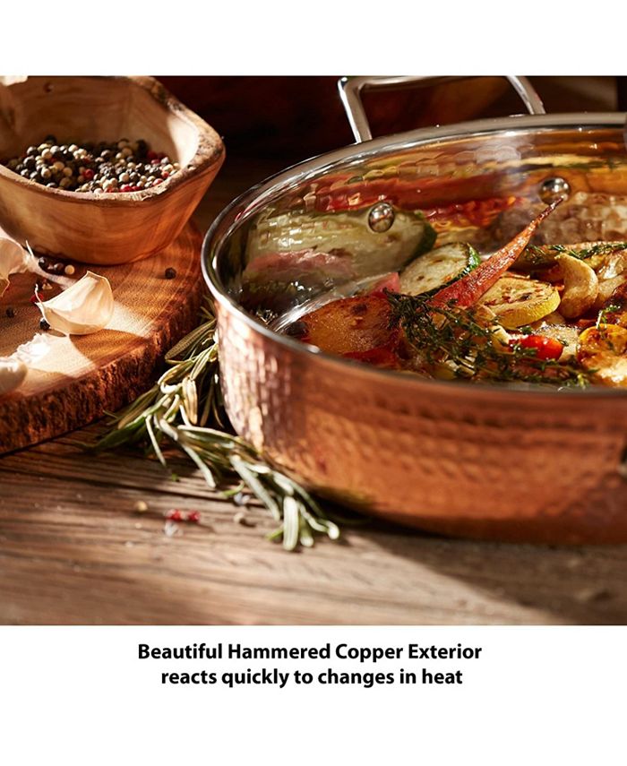 Lagostina Martellata Tri-ply Copper 10-Pc. Cookware Set - Macy's