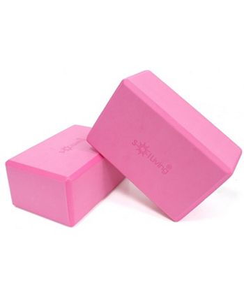 Sol Living Yoga Block, Pack of 2 - Macy's