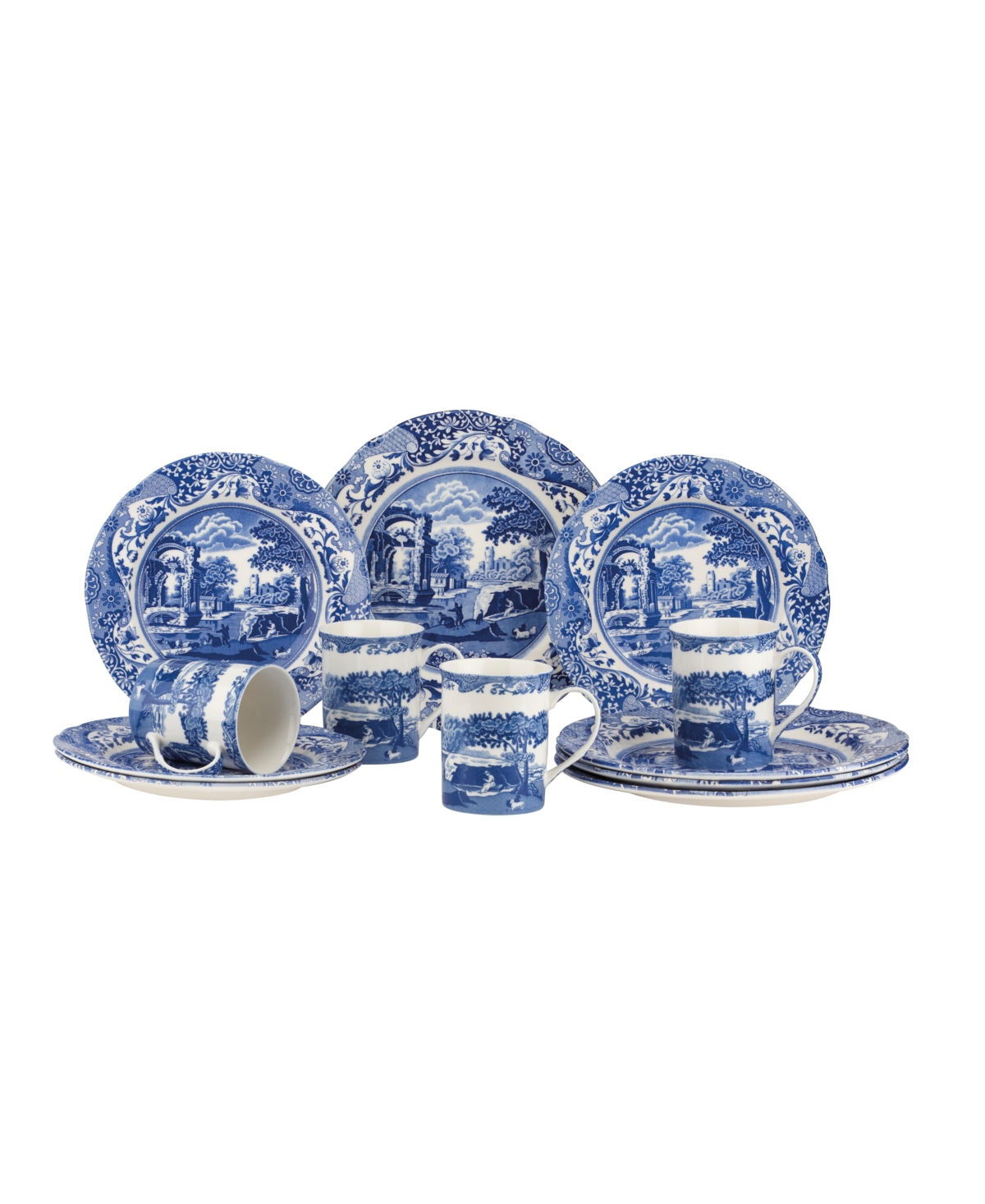 Click here for Spode Blue Italian 12 Pc. Dinnerware Set  Service... prices