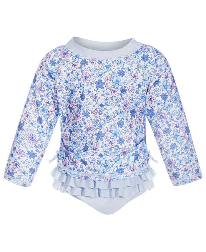 First Impressions Baby Girls Ditsy Floral Rash Guard Set, Created for ...