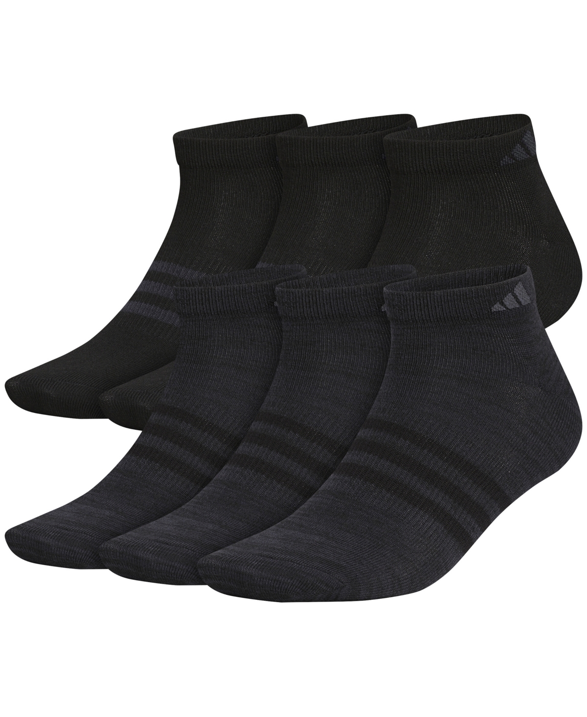 Click here for adidas Mens 6-Pk. Superlite Ii Low-Cut Socks - Bla... prices