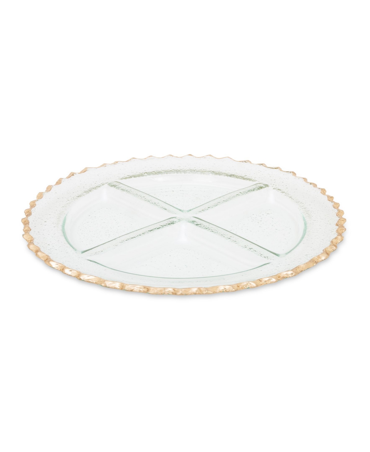 Click here for Classic Touch Glass 4 Section Relish Dish - Clear... prices