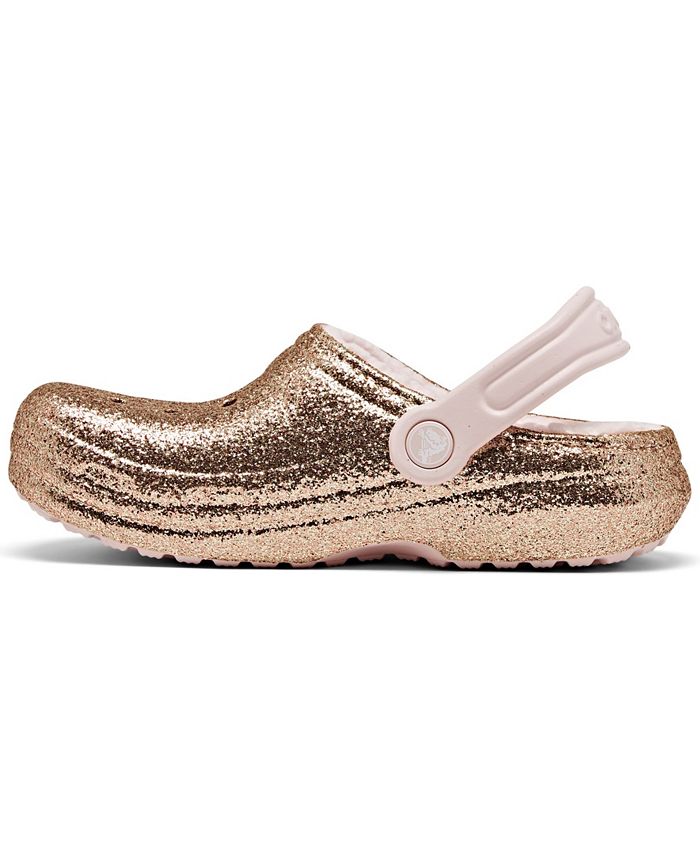 Crocs Little Girls Glitter Lined Clogs from Finish Line & Reviews ...