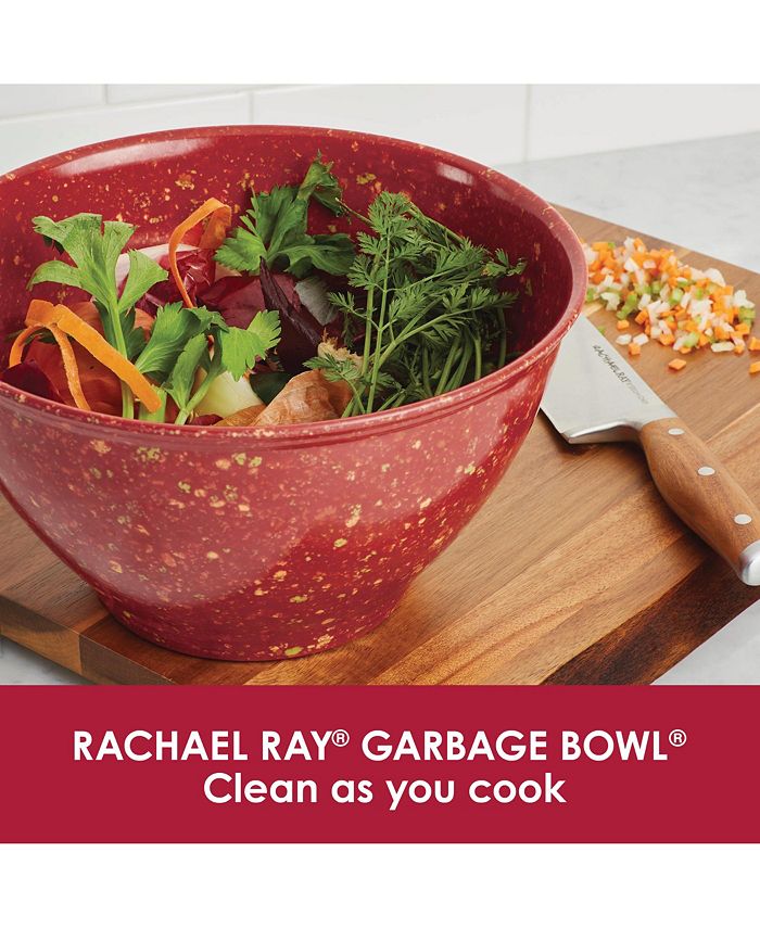 Rachael Ray Kitchen Prep Garbage Bowl, Veg-a-Peel, and Bench Scrape Set ...