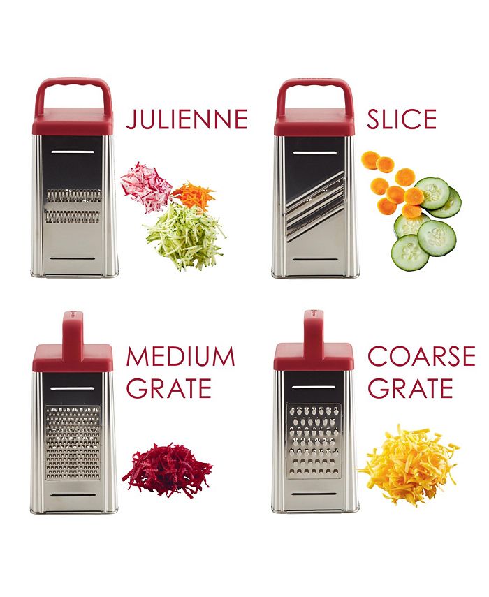 Rachael Ray Tools & Gadgets Box Grater, Bench Scrape, and Utensil Set ...