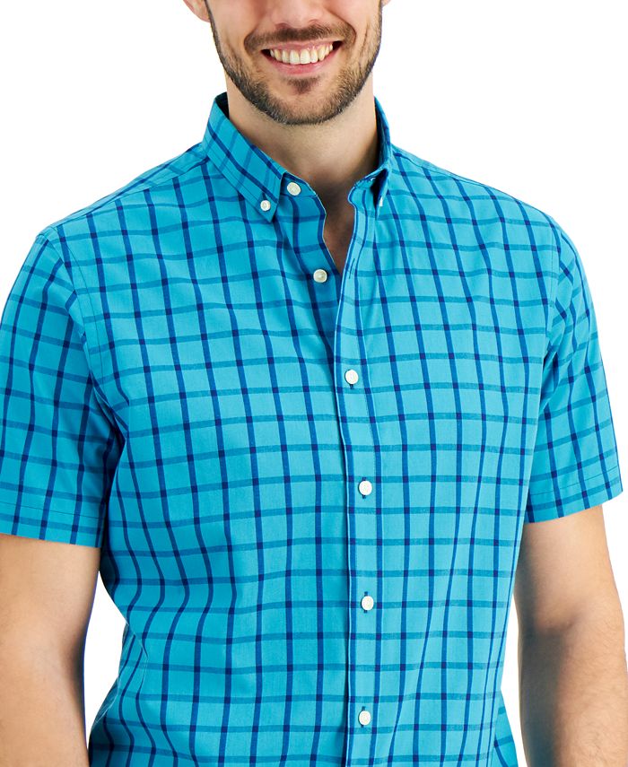 Club Room Mens Short Sleeve Printed Shirt Created For Macys