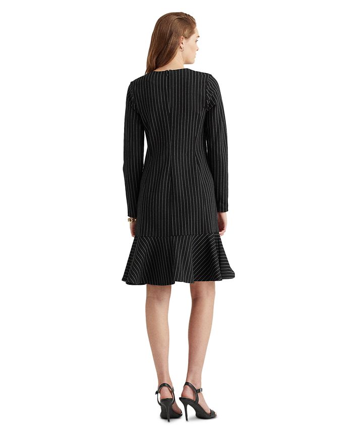 Lauren Ralph Lauren Pinstriped Ponte Dress - Macy's