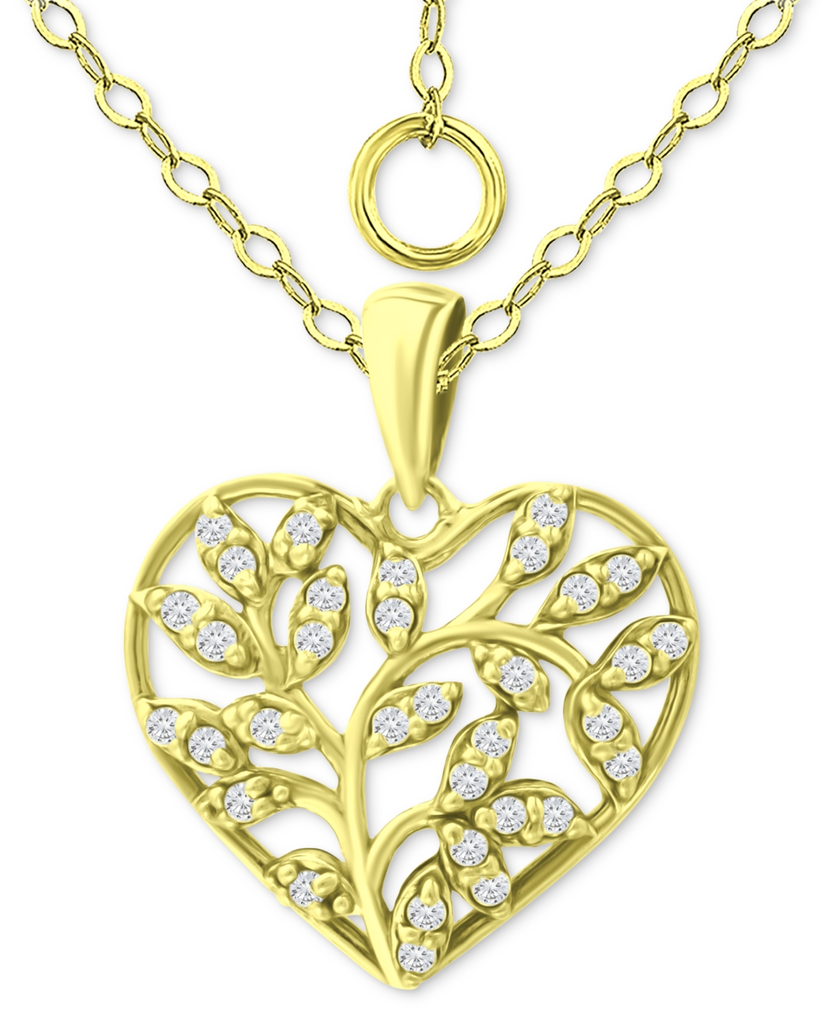 Click here for Giani Bernini Cubic Zirconia Heart 16 Pendant Neck... prices