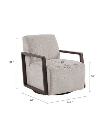 Madison Park Reed Swivel Chair - Macy's
