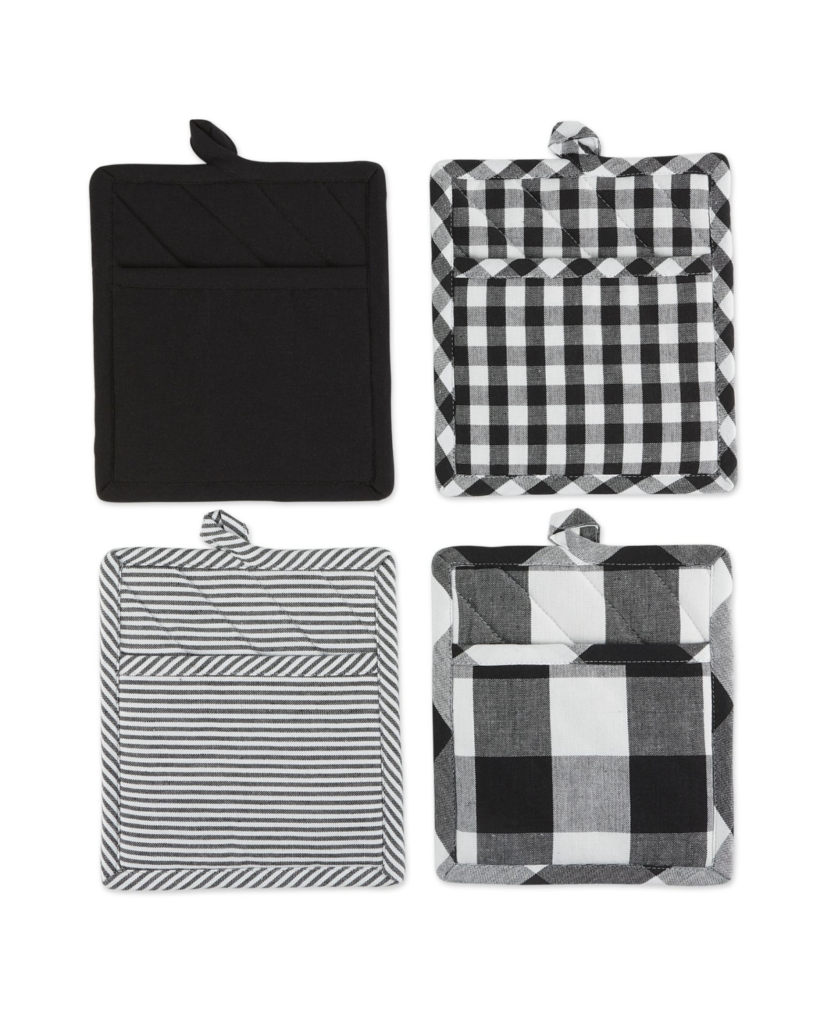 Click here for Design Imports Potholder Set - Black prices
