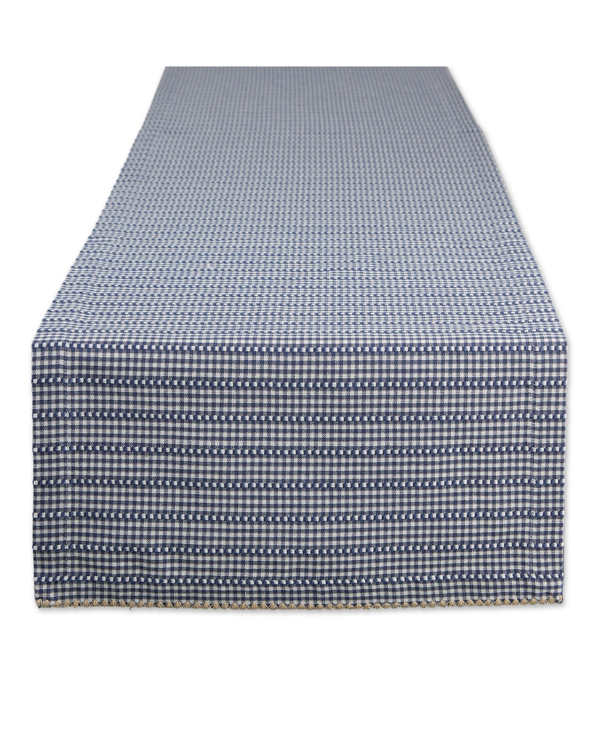 Click here for Design Imports Farmhouse Gingham Table Runner - Bl... prices