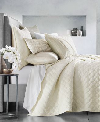 Hotel Collection Luster Geo Coverlet, Full/Queen, Created for Macy's ...