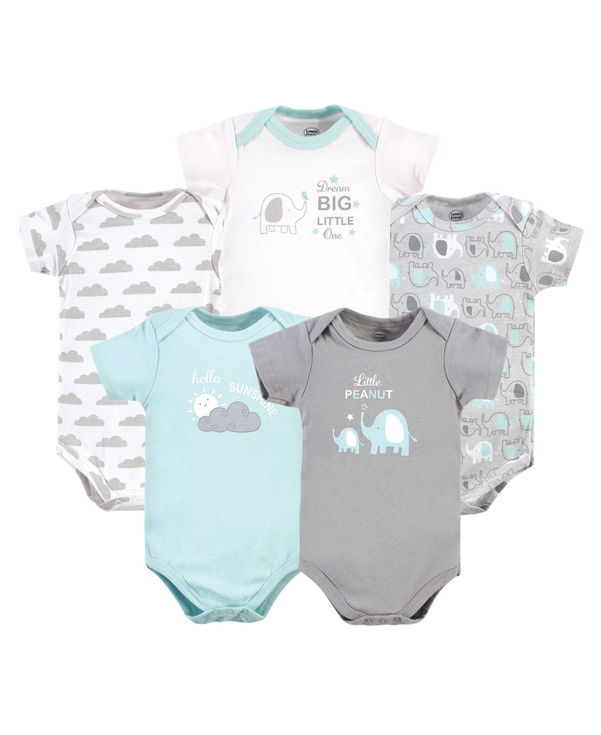 Click here for Luvable Friends Baby Girls 5Pk Bodysuits - Girl ba... prices