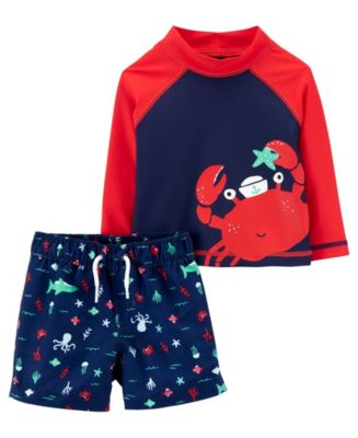 Carter's Baby Boys Rash Guard Set, 2 Pieces - Macy's