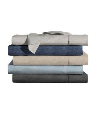 Organic Cotton Printed Heather Sheet Set Collection - Macy's
