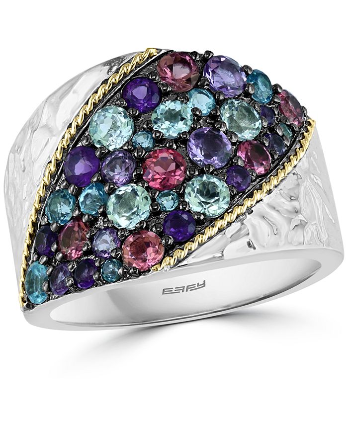 EFFY Collection EFFY® Multi-Gemstone Cluster Ring (2-1/4 ct. t.w.) in ...