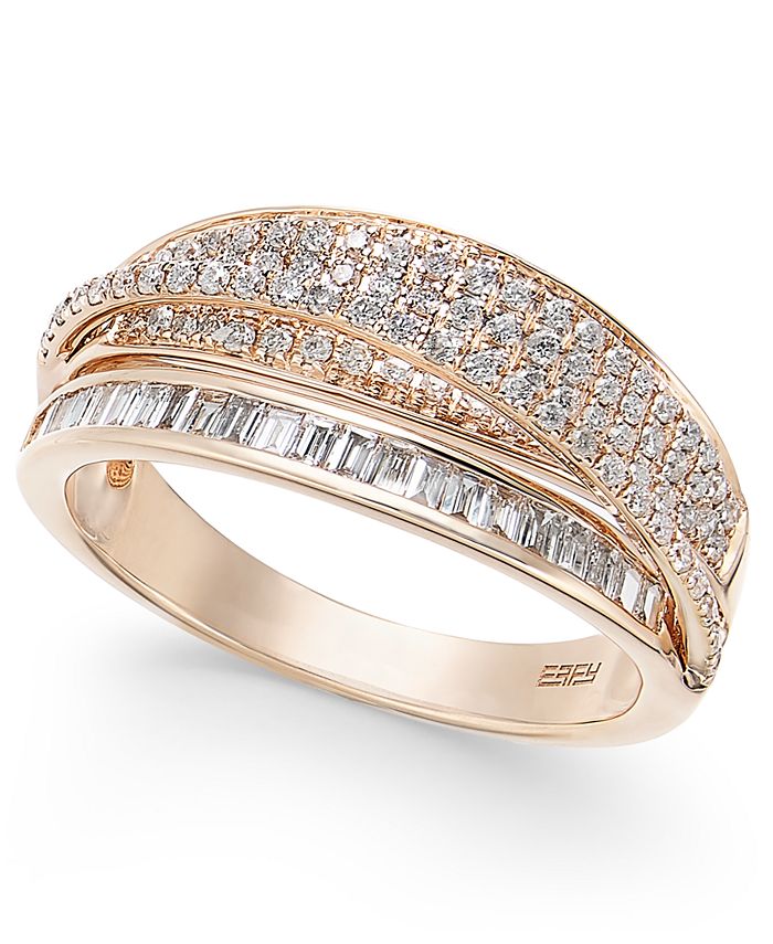 EFFY Collection EFFY® Diamond Crossover Statement Ring (5/8 ct. t.w ...