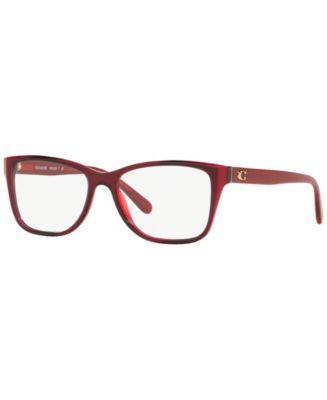 COACH Women's Rectangle Eyeglasses, HC612952-O - Macy's
