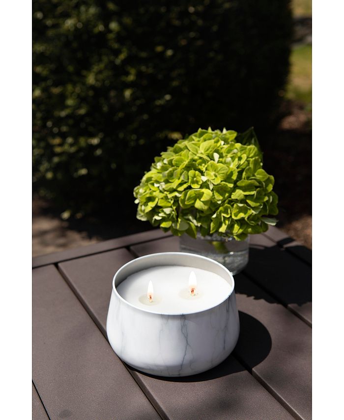 Yankee Candle CLOSEOUT! Large Outdoor Candle Linden Tree Blossoms - Macy's