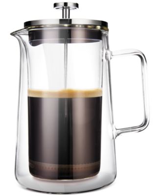 Kaffe French Press Double-Walled Glass Coffee Maker - Macy's
