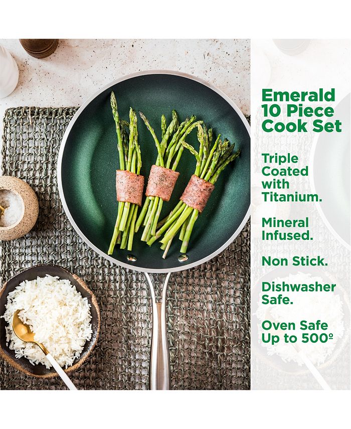 Granite Stone Diamond 10-Piece Nonstick Diamond Infused Cookware Set ...