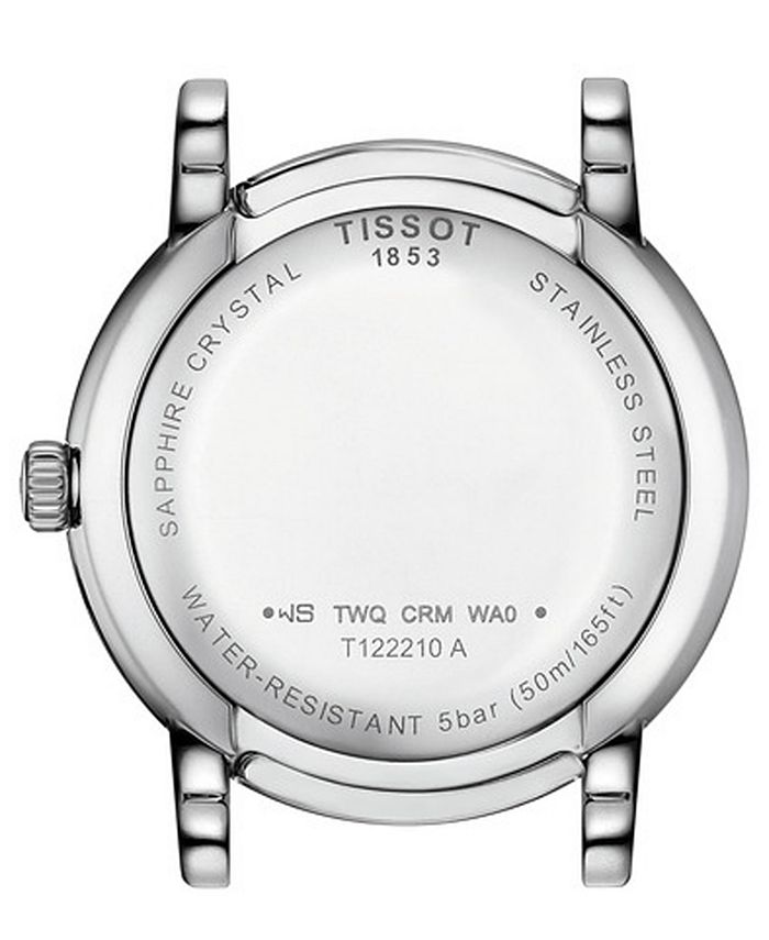 Tissot Women's Swiss Carson Premium Lady Burgundy Leather Strap Watch ...