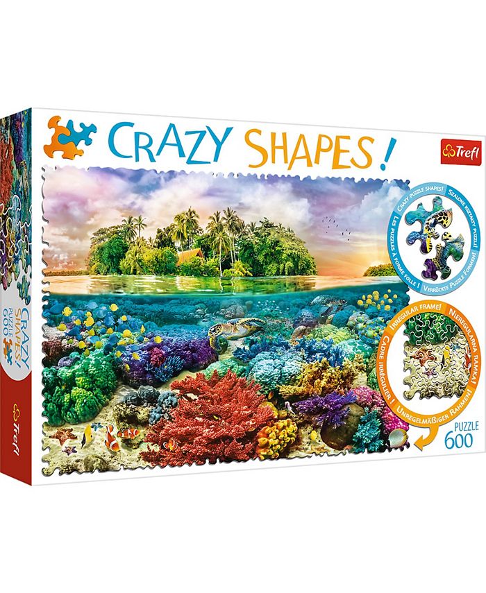 Trefl Crazy Shape Jigsaw Puzzle Tropical Island, 600 Piece - Macy's