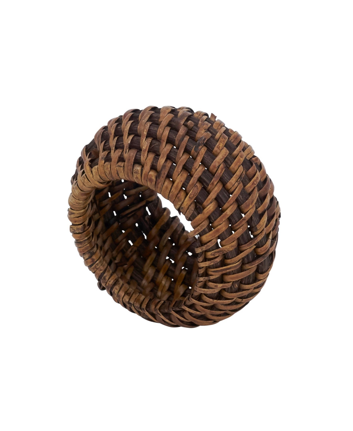 Click here for Saro Lifestyle Rattan Napkin Rings with Woven Desi... prices