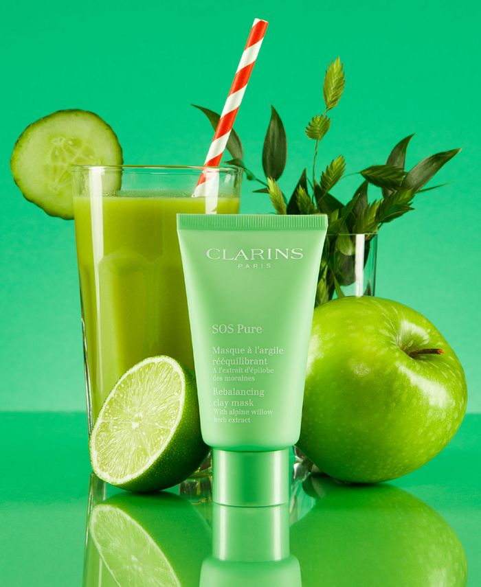 Clarins SOS Pure Rebalancing & Mattifying Clay Mask, 2.3-oz. - Macy's